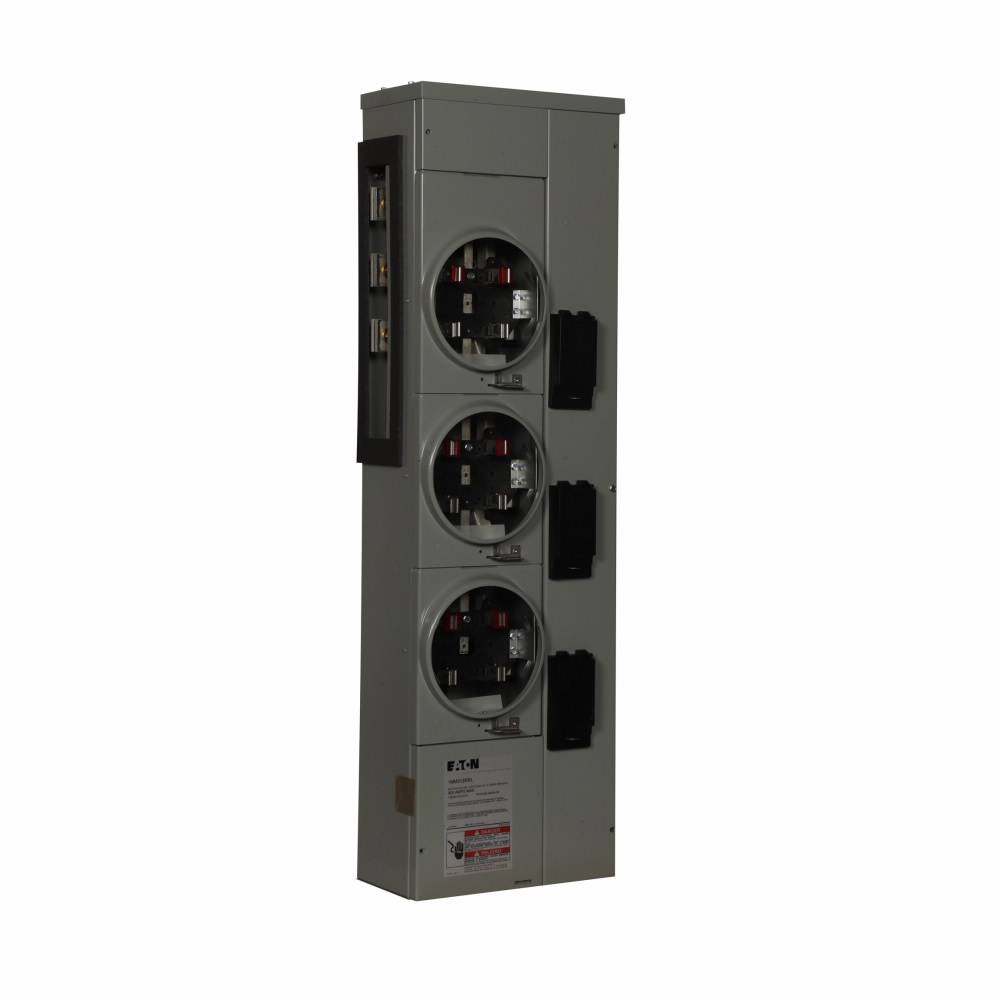 EATON 1MM312RRL 3-Socket Multiple Metering Meter Stack Module, 120/240 ...