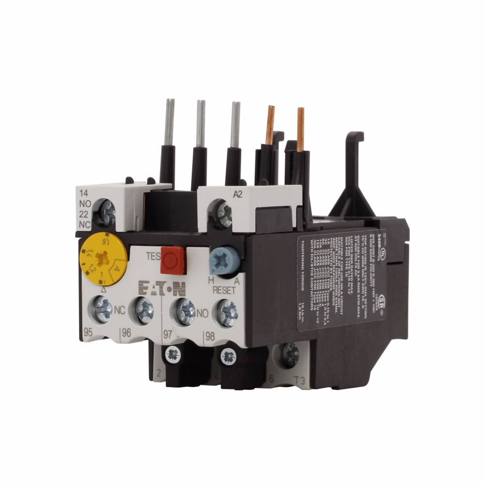 EATON XTOB1P6BC1 Bi-Metallic Thermal Overload Relay, 1 to 1.6 A, 1NO ...