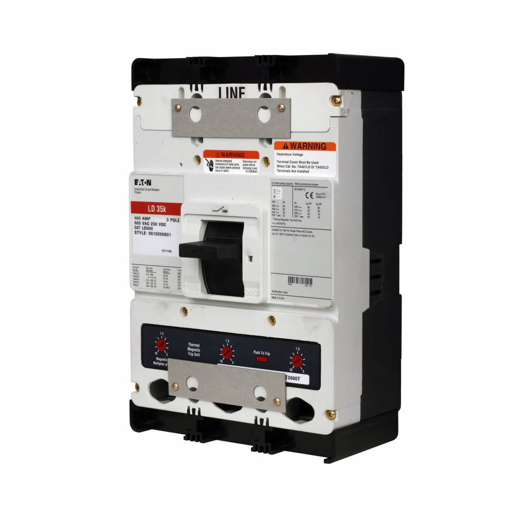 EATON HLD3600 C Series Type HLD Molded Case Circuit Breaker, 600 VAC ...