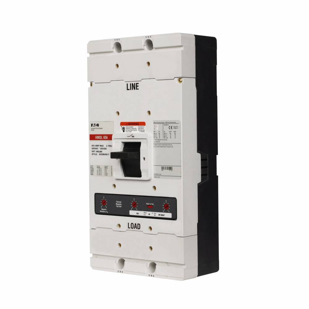 EATON HMDL3800F Molded Case Circuit Breaker Frame With Marty-Mouse Ears ...