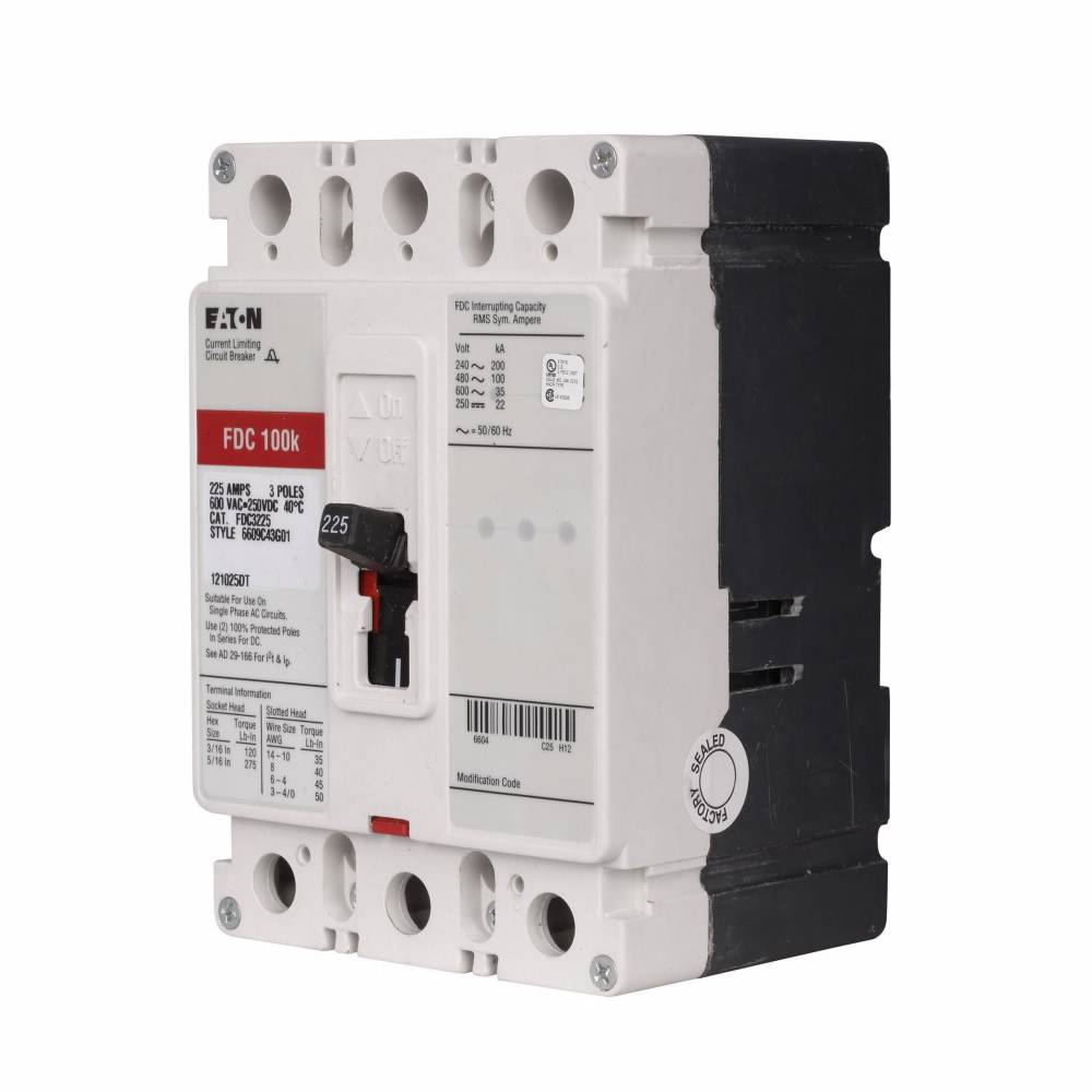 EATON FDC3175Q02 Type FDC Complete Molded Case Circuit Breaker With 80 ...