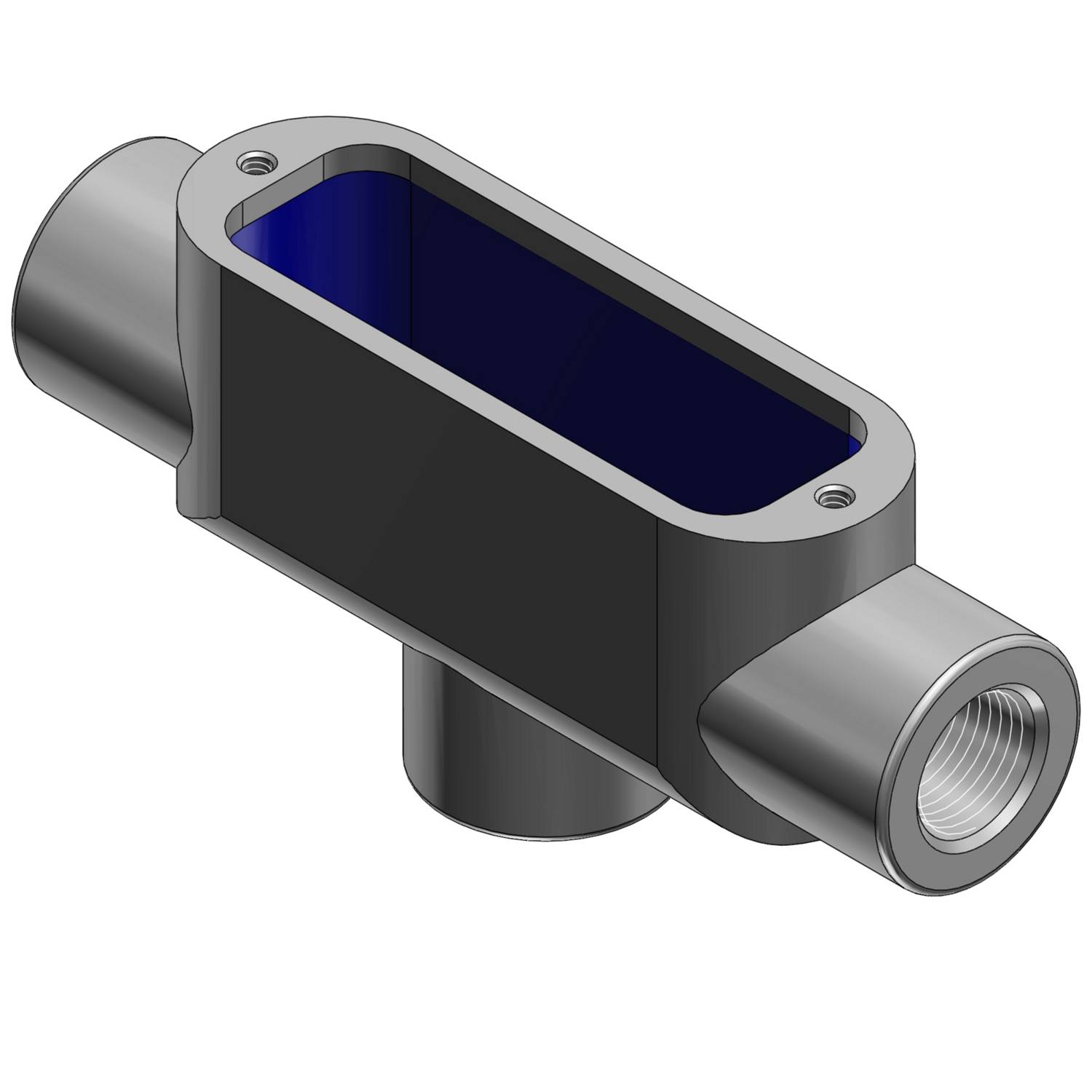 Crouse-Hinds Condulet® TB18 Type TB Conduit Outlet Body, 1/2 in Hub, 8 ...