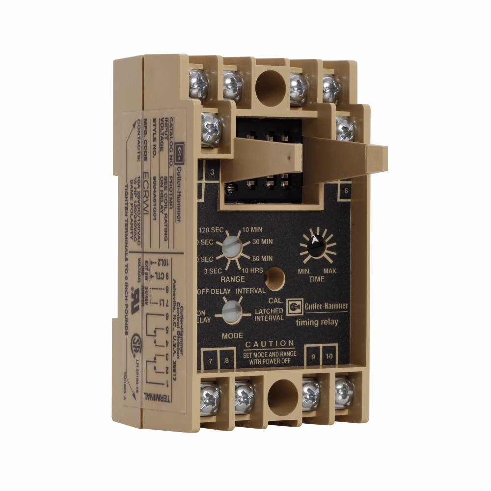 EATON PROTMR Programmable Solid State Timing Relay, 0.1 s to 10 hr ...