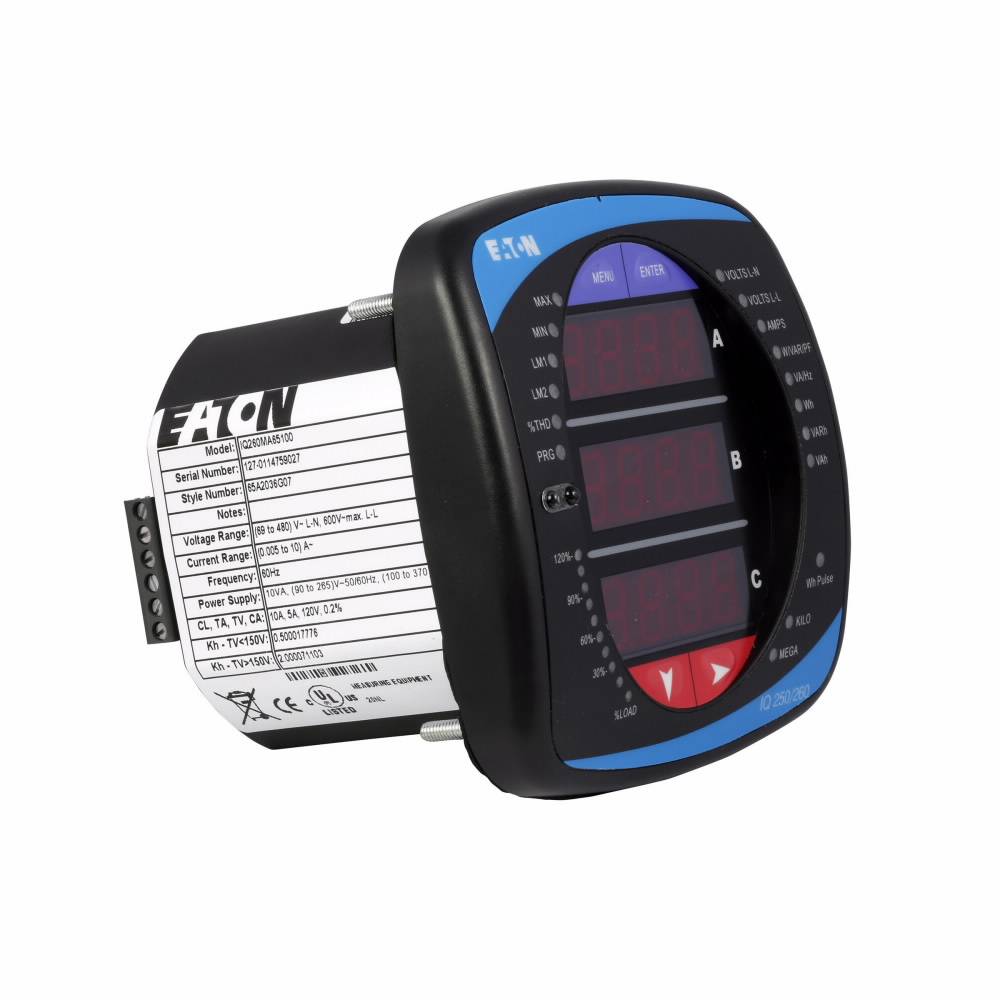 EATON IQ260MA65400 Electronic Power Quality Meter With Integral Display ...
