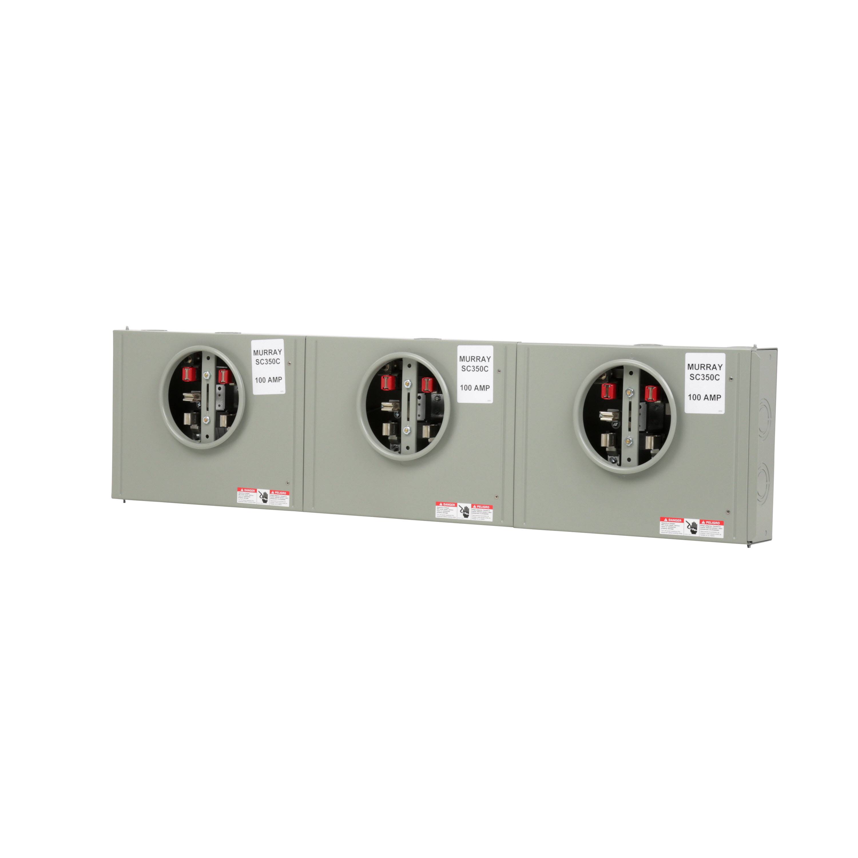 Siemens SC350C 3-Position Gangable Residential End Feed Unbussed Meter ...