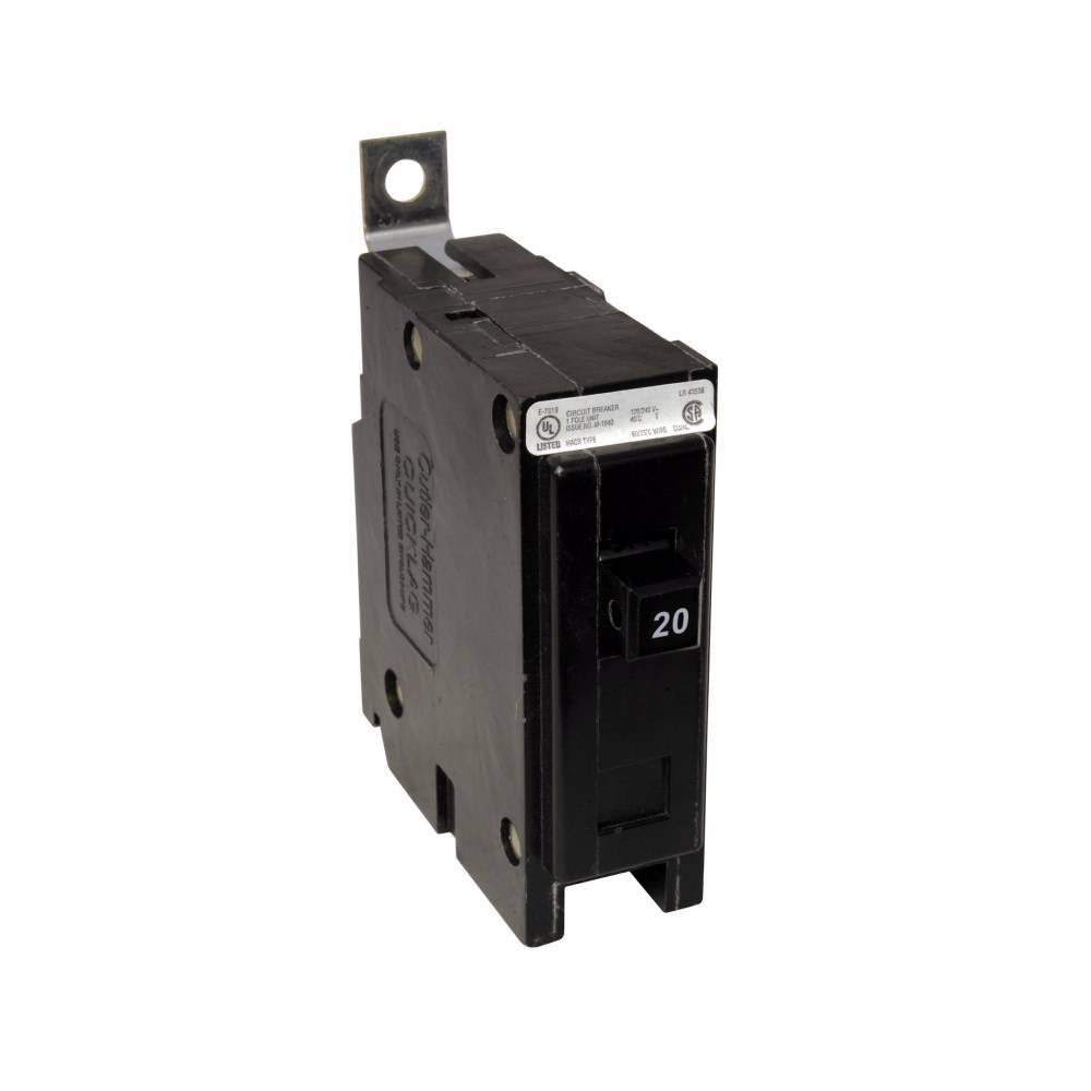 EATON QuickLag® QBHW1020 Type QBHW Miniature Circuit Breaker, 120/240 ...