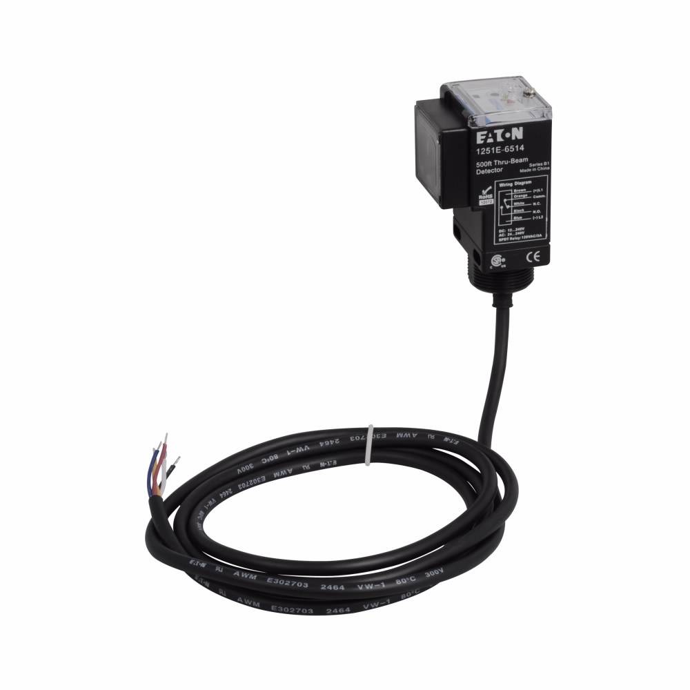 EATON 1250E-6514 Enhanced 50 Right Angle Photoelectric Sensor, 200 ft ...