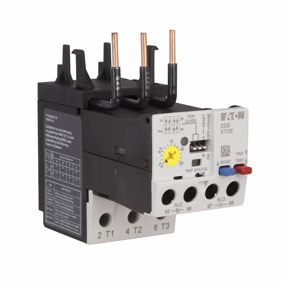 EATON XTOE005CCSS-84 Electronic Overload Relay, 1 to 5 A, 1NC-1NO Contact
