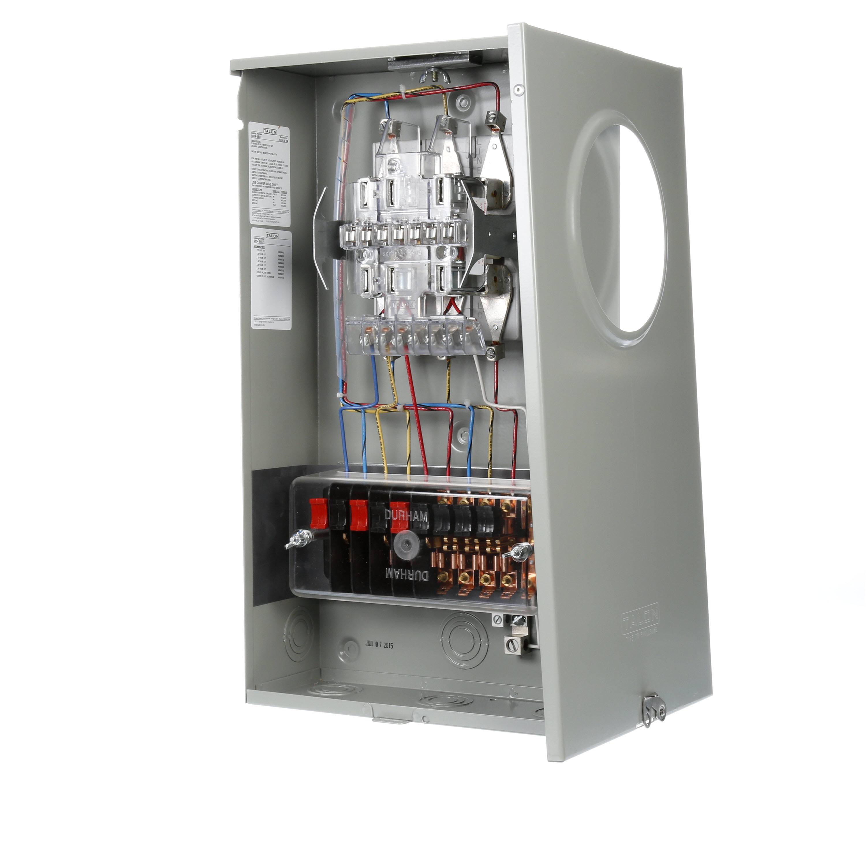 TALON® 9804-9507 Type HQT/HQTS Meter Socket, 600 VAC