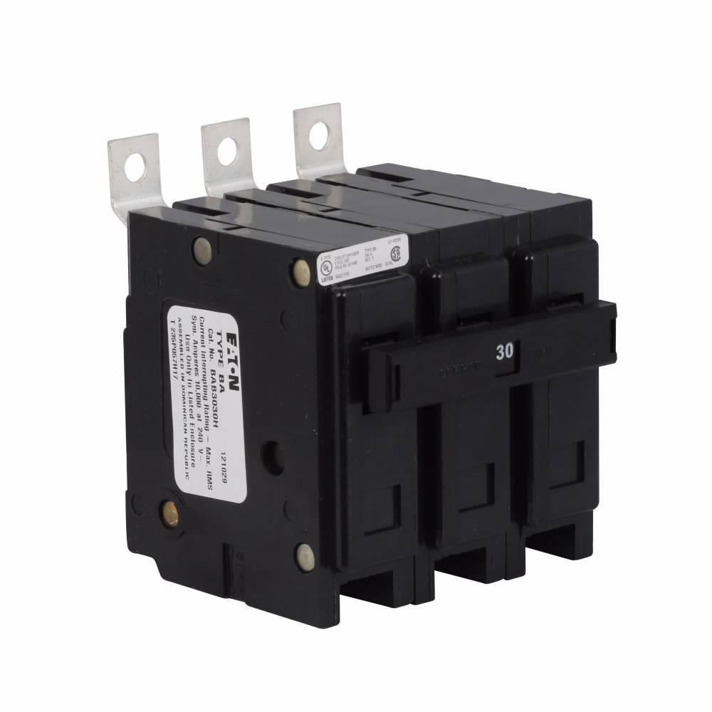 EATON QuickLag® BAB3030H Type BAB Miniature Circuit Breaker, 240 VAC ...