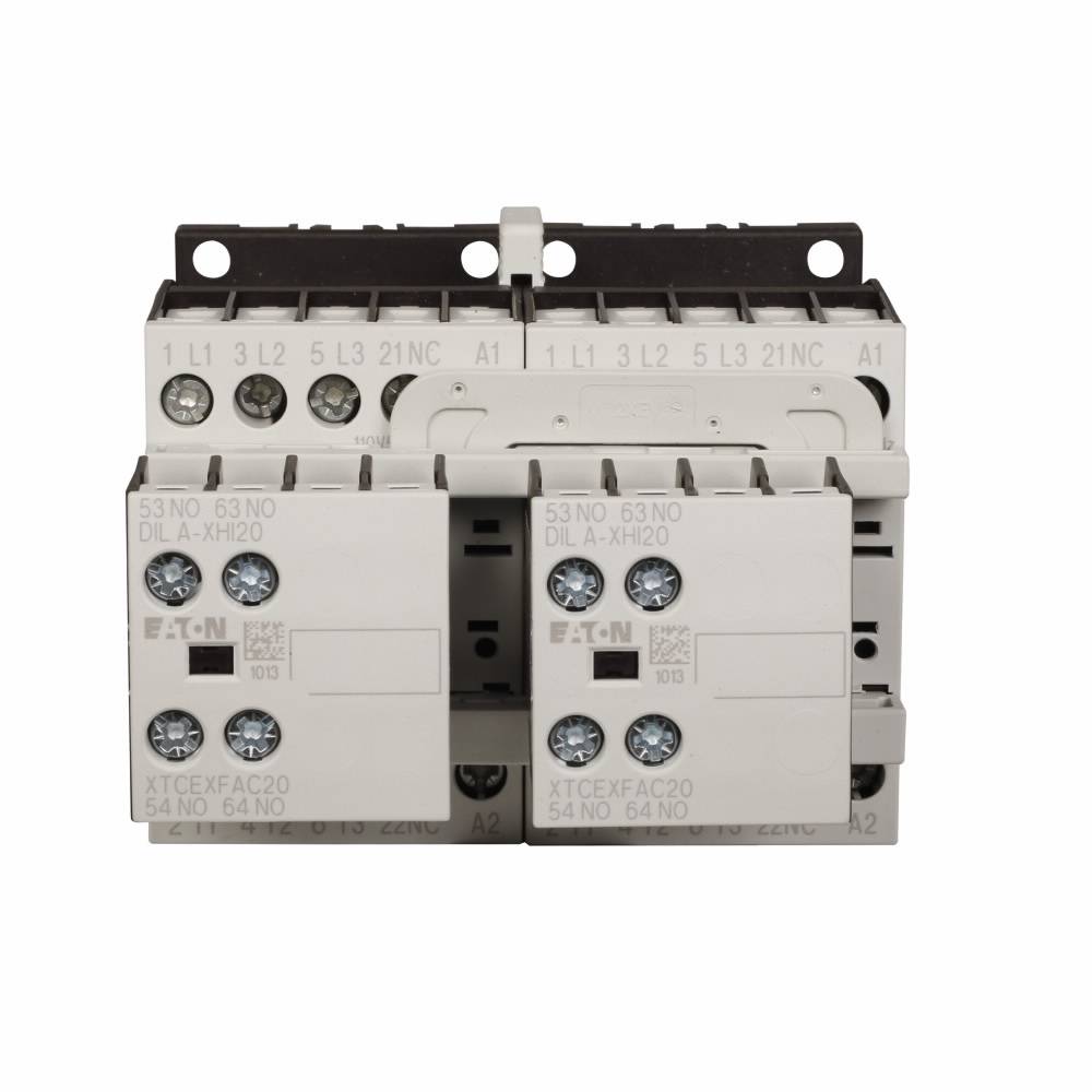 EATON XTCR012B21A Full Voltage Reversing IEC Contactor, 110/120 VAC V ...