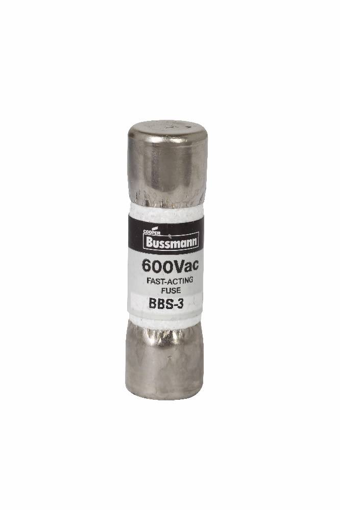 Bussmann BBS-3 Fast Acting Low Voltage Supplemental Midget Fuse, 3 A ...