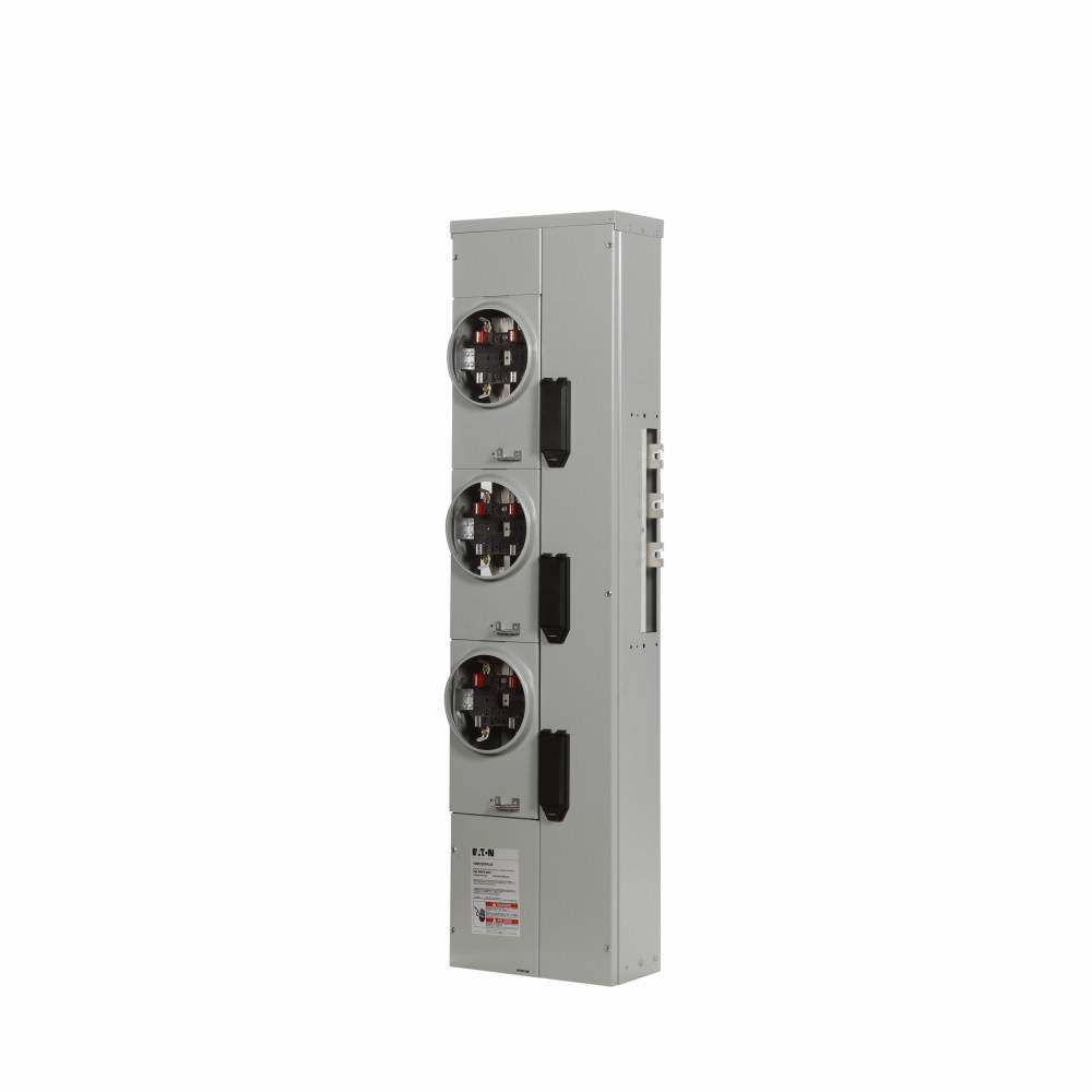 Eaton 1MM312RRL :: Residential Meter Stack, 3 X 125A Ringless Sockets ...