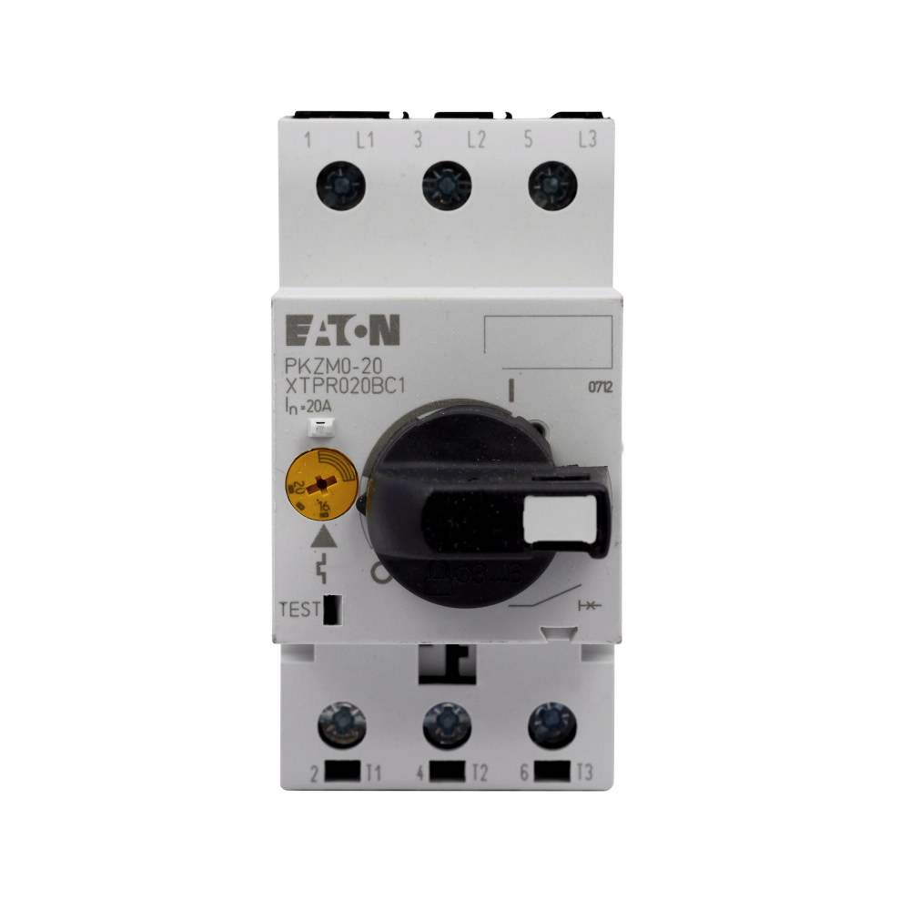 EATON XTPR020BC1 B-Frame Motor Protector, Rotary/On/Off Action, 3 Poles ...