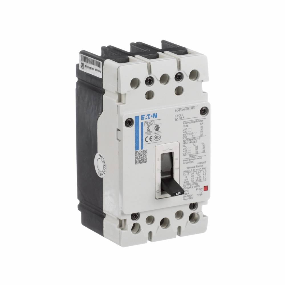 EATON Power Defense™ PDG13C0015TFFJ Molded Case Circuit Breaker, 600 ...
