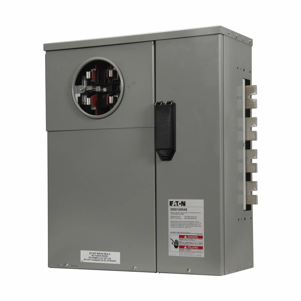 EATON 35SS120RAB 1-Meter 5-Jaw Meter Stack Module, 120/240 VAC, 200 A ...