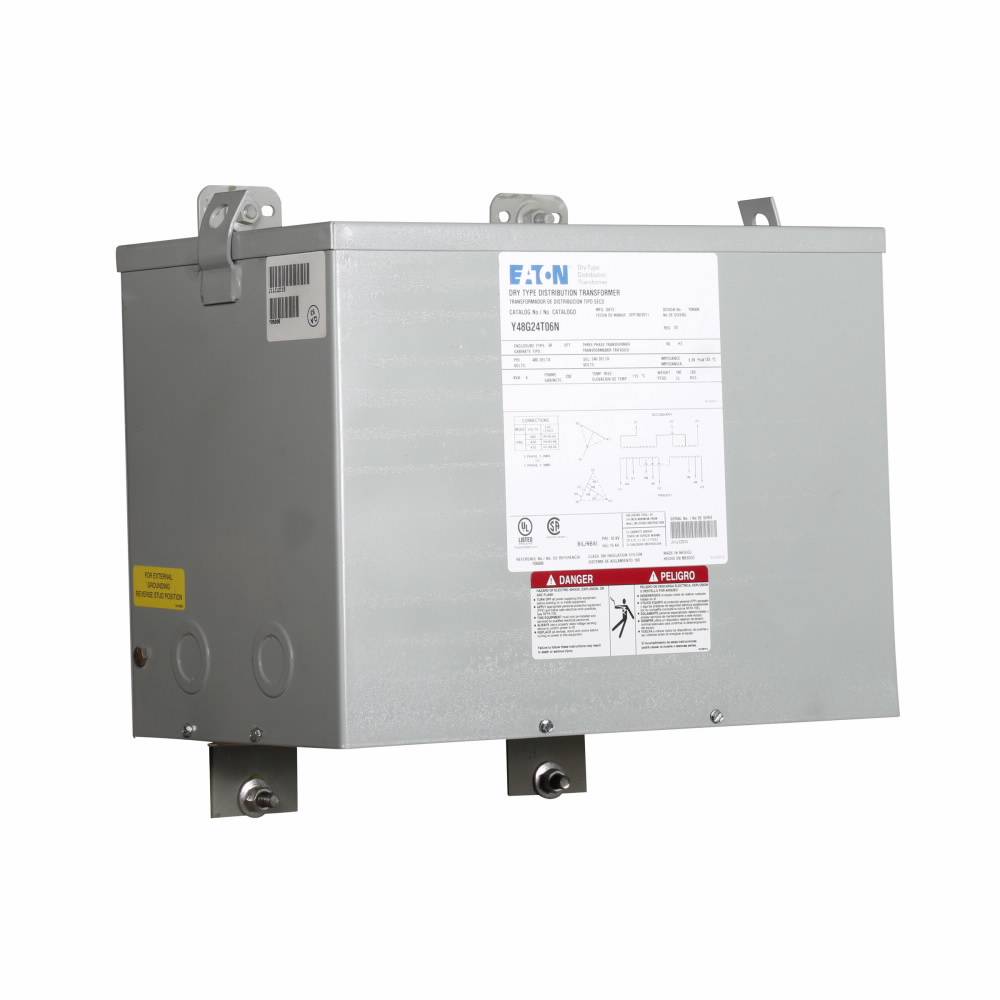 EATON Y38G37T06X Type EPT Encapsulated Transformer, 380 VAC Primary ...