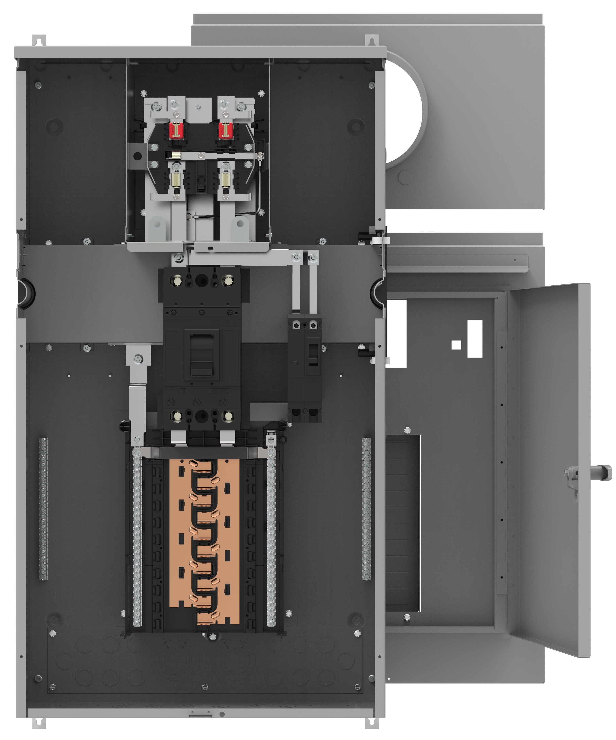 Siemens WC2040B2T8RJB WC Series Low Voltage Meter Loadcenter Stack ...