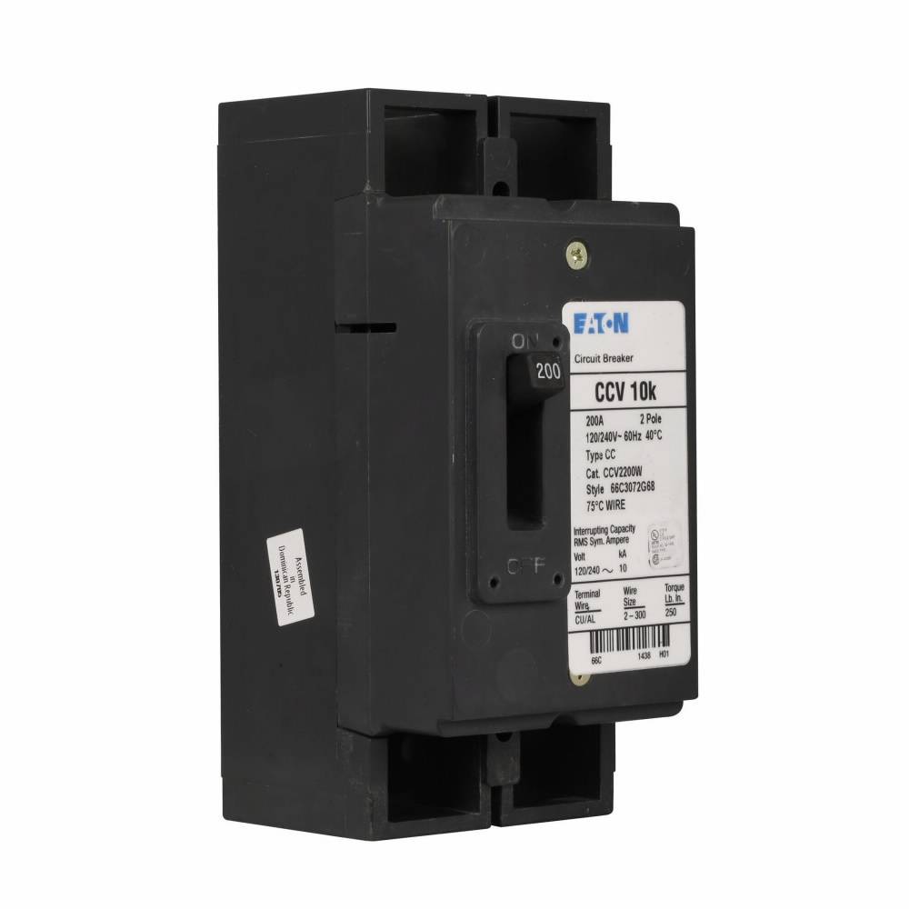 EATON CCV2100W Type CCV Tenant Main Circuit Breaker, 120/240 VAC, 100 A ...