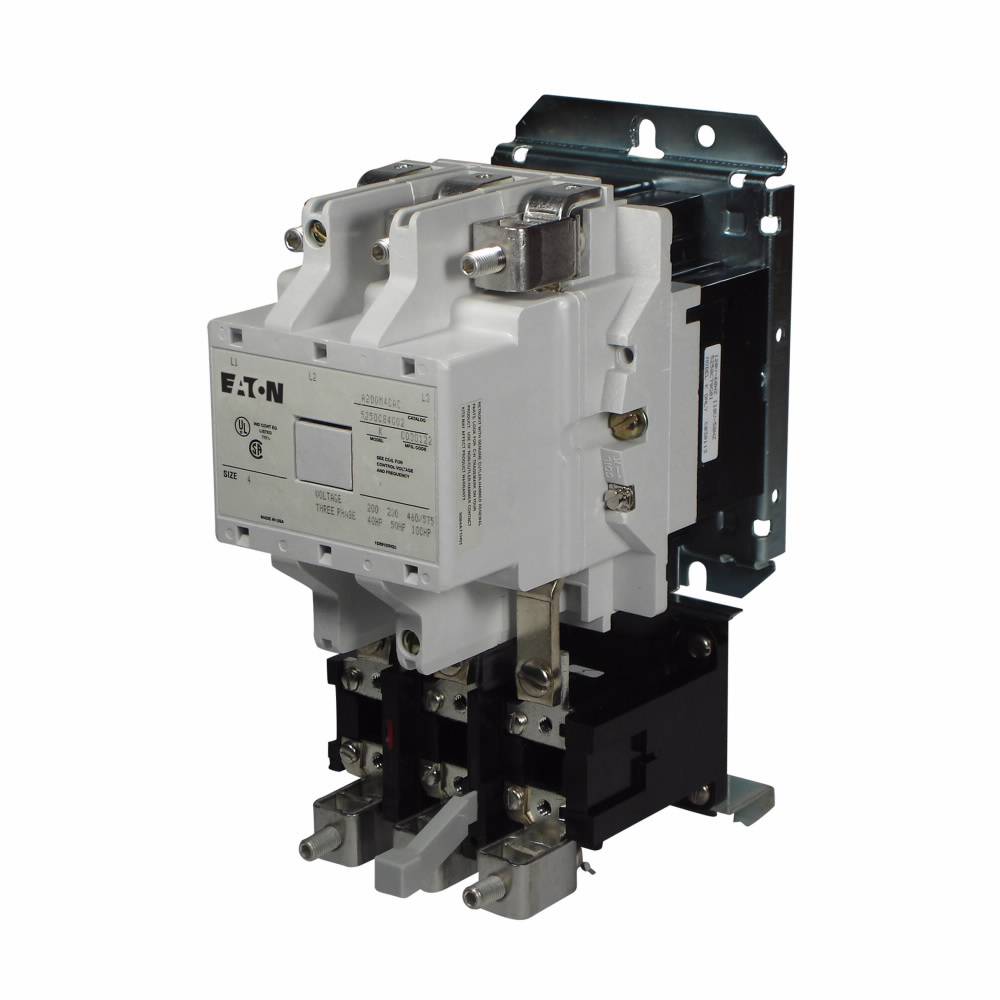 EATON A200M4CAC Magnetic NEMA Starter, 110/120 VAC V Coil, Non ...