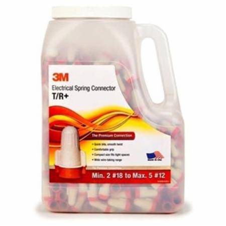 22 to 8 AWG, 600 V, 3M T/R+JUG Scotchlok™ Twist-On Wire Connector, Copper, Tan/Red