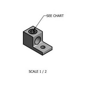 Ilsco TA-250 Mechanical Cable Lug