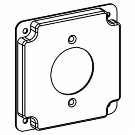 4" Box, Orbit Industries 4406 Electrical Square Box Industrial Cover ...