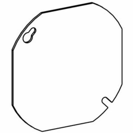 4" Dia, Flat, Orbit Industries 4RBC Electrical Octagon Box Cover