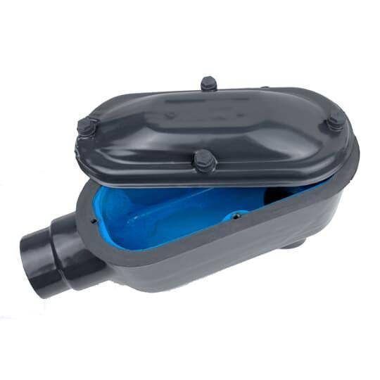 Ocal® OCAL-BLUE® LB68-W Type LB Conduit Body, 2 in Hub, Form 8 Form, 88 ...