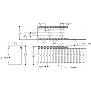 2" x 3" x 6' Panduit F2X3WH6 Panduct® Wiring Duct, White