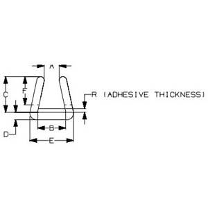 0.062" x 0.099"x 100', 100', Panduit GES99F-A-C Grommet Edging, Natural