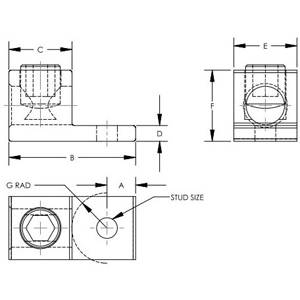 Panduit LAMA250-56-QY Pan-Lug™ Mechanical Cable Lug