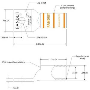 Panduit LCA3/0-14-X Pan-Lug™ Compression Cable Lug