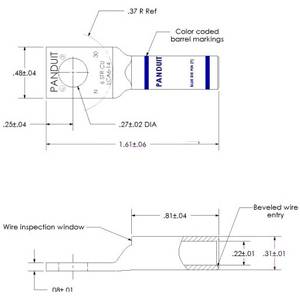 Panduit LCA6-14-L Pan-Lug™ Compression Cable Lug