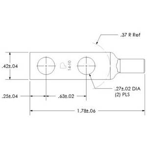 Panduit LCD10-14A-L Pan-Lug™ Compression Cable Lug
