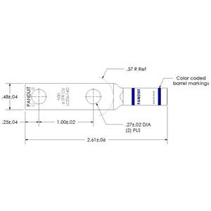 Panduit LCD6-14D-L Pan-Lug™ Compression Cable Lug