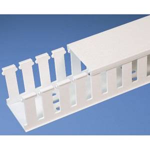 1" x 4" x 6' Panduit NE1X4WH6 Panduct® Wiring Duct, White