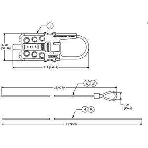 Panduit PSL-MLD Multiple Lockout Device Hasp