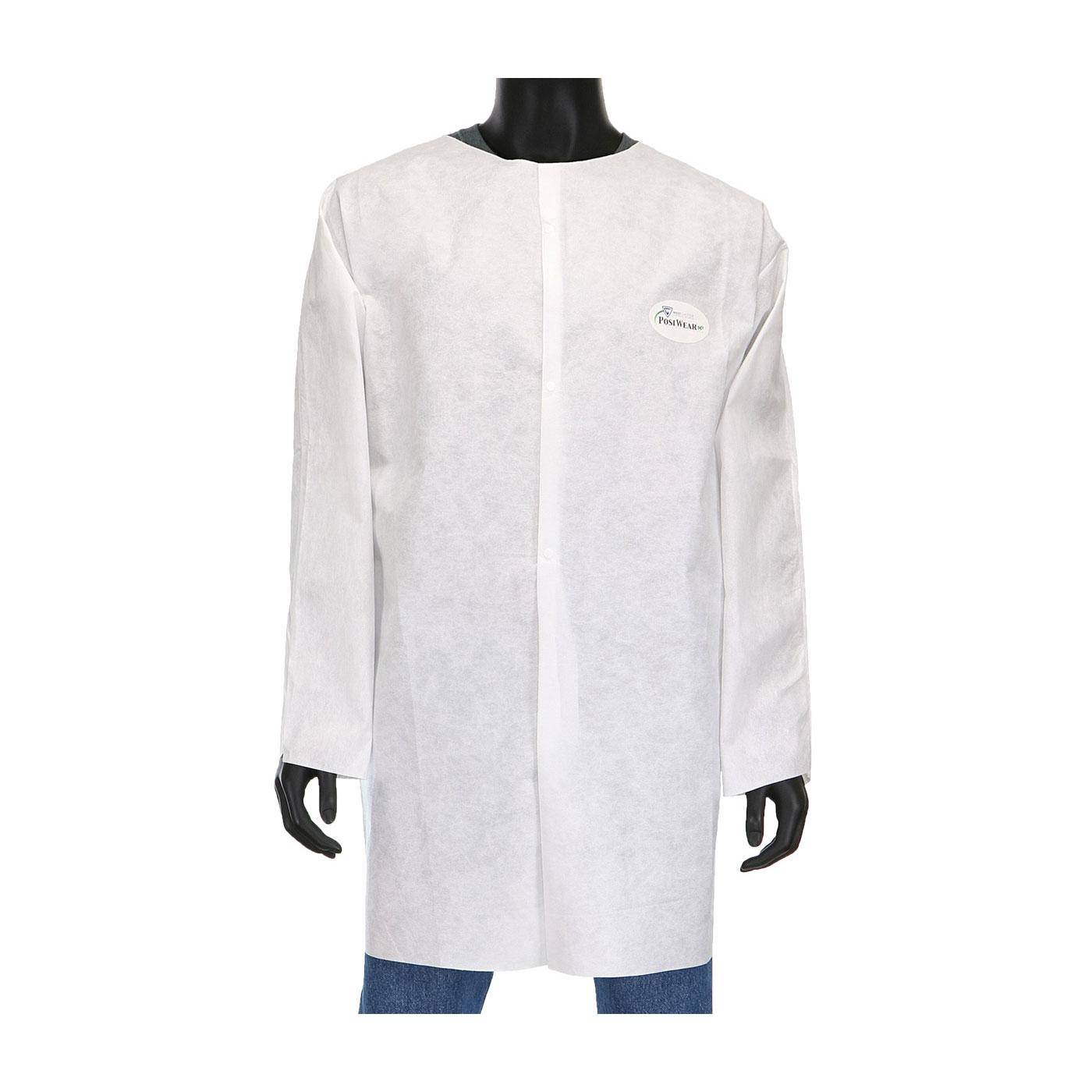 PIP® C3818/XXXXL C3818 M3 Anti-Static Lab Coat, 4XL, White ...