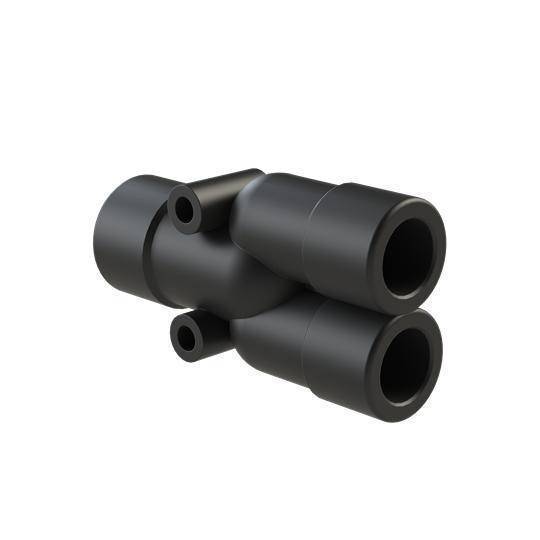 PMA PMAFIX® BVYR-121010 1-Piece Reinforced Y-Connector With Seal Cap ...