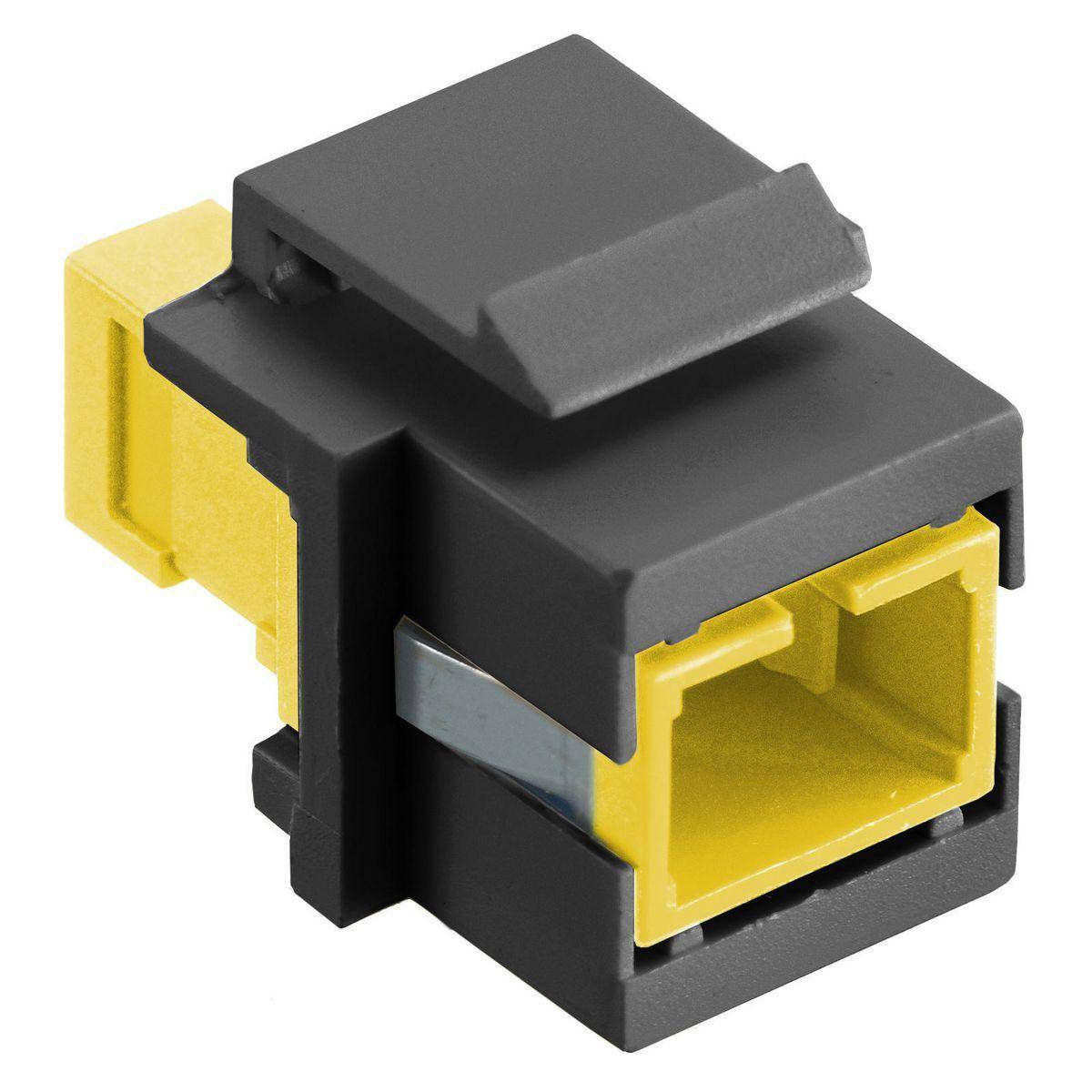 PREMISE WIRING SFFSCSYBK Keystone Simplex Fiber Optic Adapter, SC ...