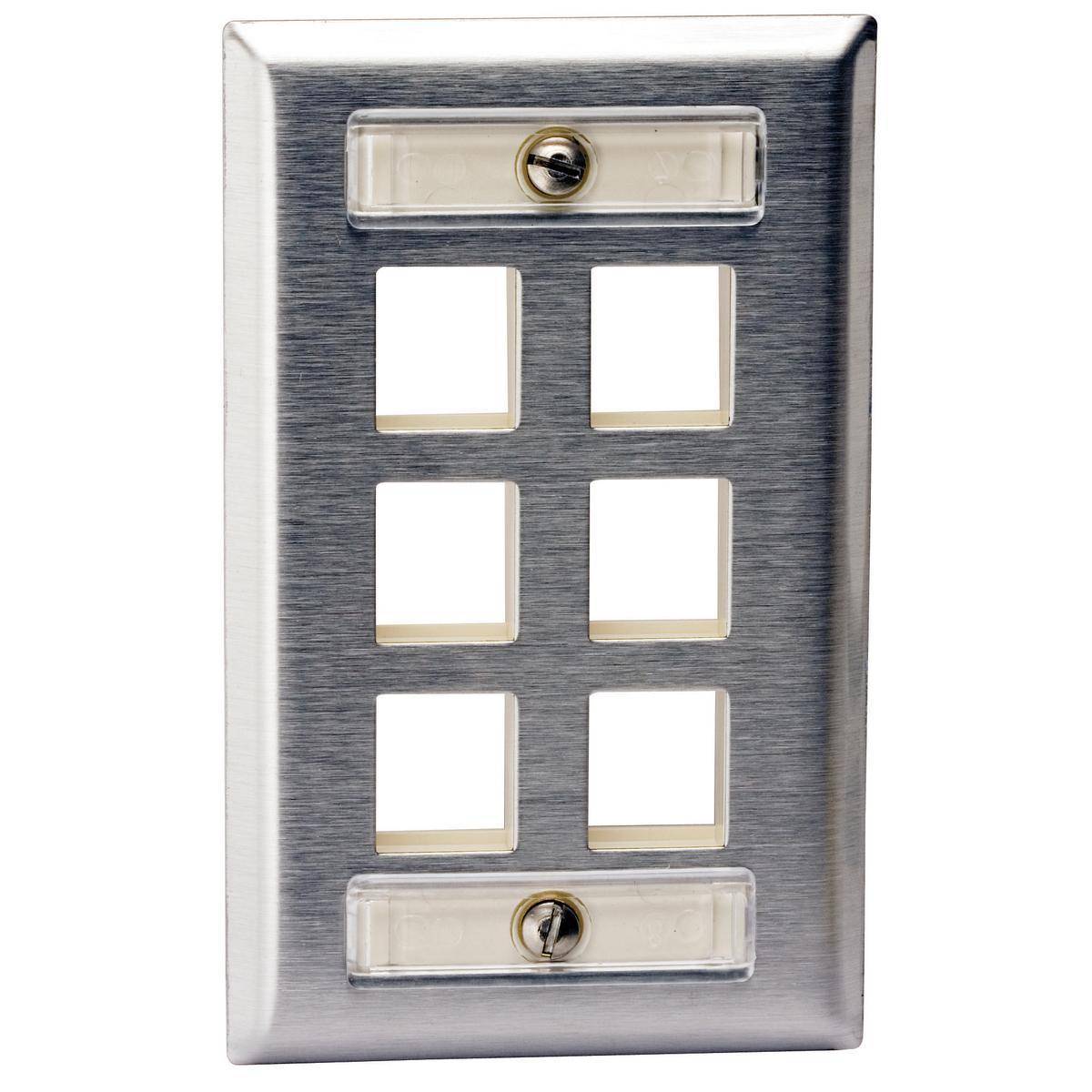 Bryant Electric PREMISE WIRING SSFL16 Keystone Multi-Media Stamped ...