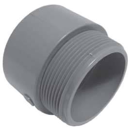4" PVC Threaded Male Conduit Terminal Adapter