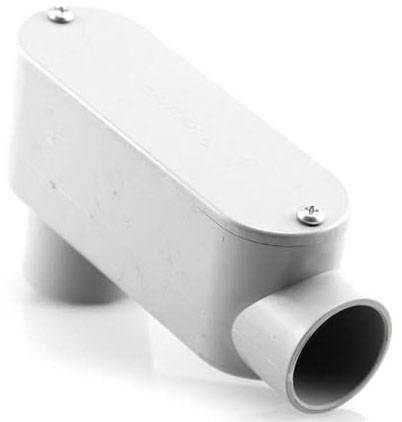 4" Rectangular Type LB Cover and Zinc Plated Steel Screw Rigid Conduit ...