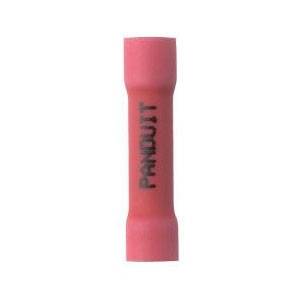 22 to 18 AWG, Panduit ESV18BX-L StrongHold™ Butt Splice Connector, Red
