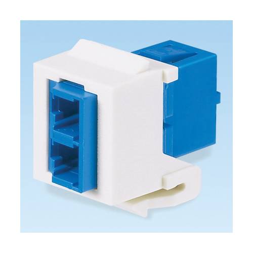 Panduit® Netkey® NKDLCMZIW Fiber Optic Adapter Module With Zirconia ...