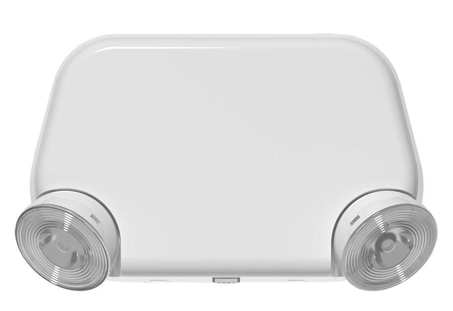 RAB EM34 Rectangular Emergency Unit, 120, 277 V, 2 Heads, Thermoplastic