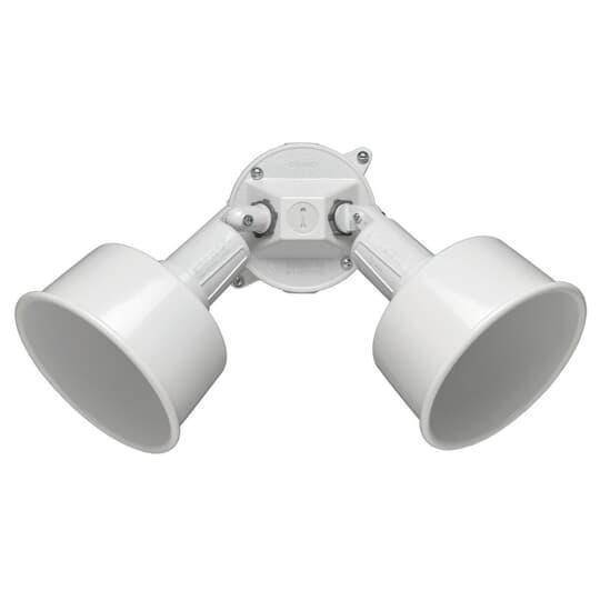 Red Dot® B228WHE-RU 2-Lamp Contemporary Outdoor Floodlight Round ...