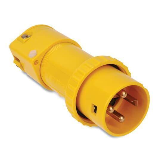 Russellstoll® DuraGard® 9P33U1/1000 Waterproof Male Plug, 125 VAC, 30 A ...