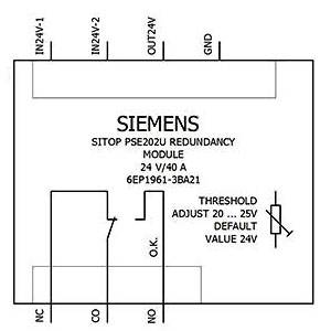 Siemens AG 6EP19613BA21 Redundancy Module